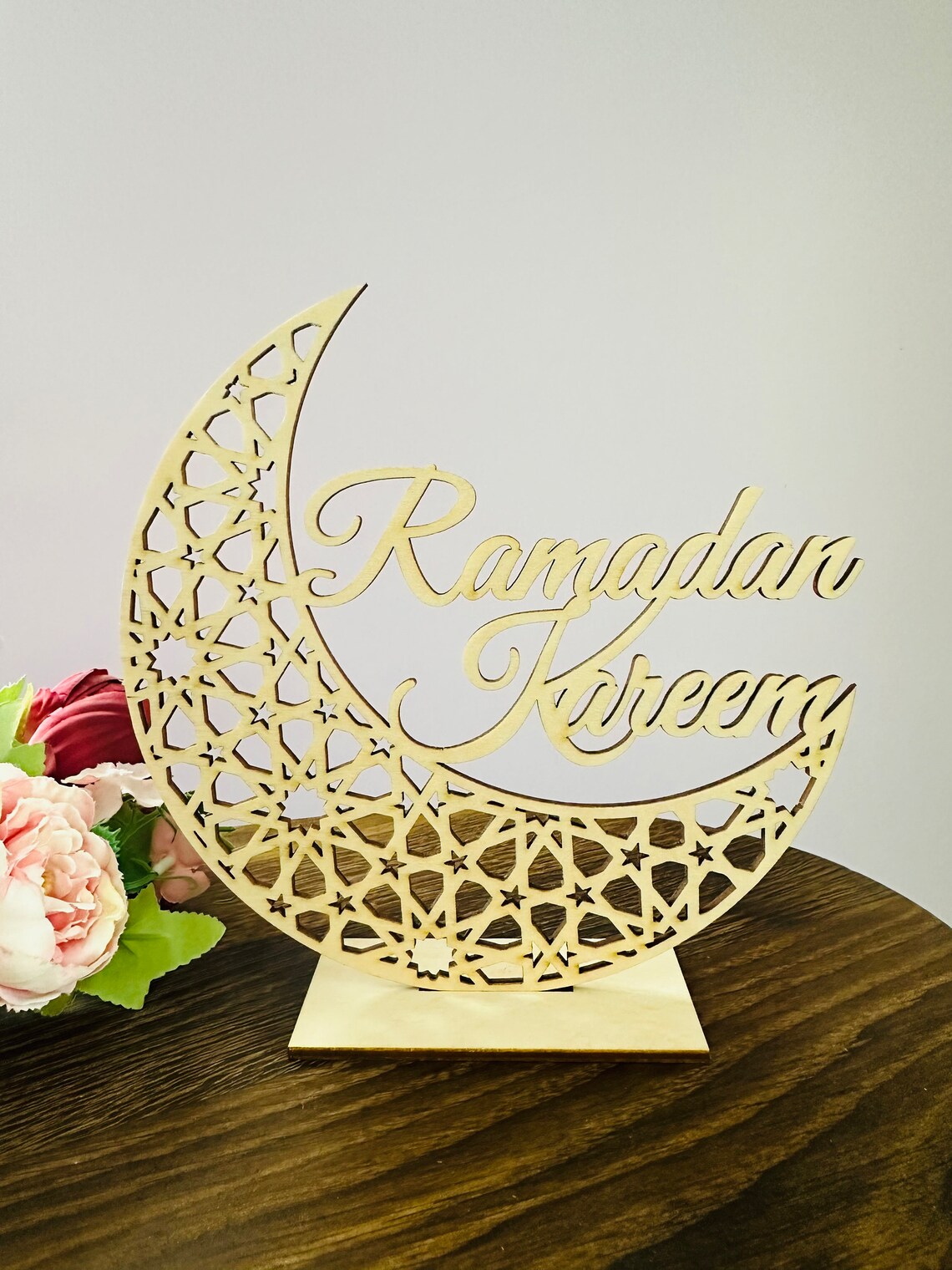 Ramadan Mubarak Kareem Sign, Sign, Ramadan Wall Sign, Eid Mubarak ...