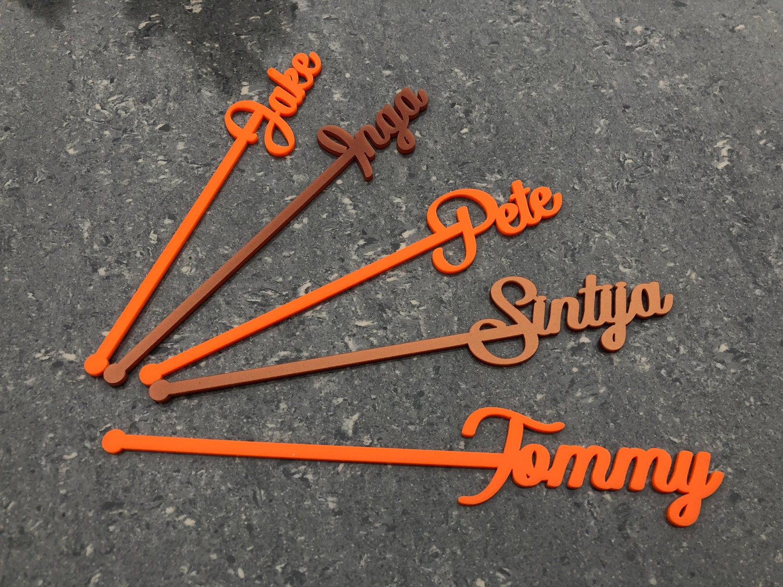 Personalised Drinks Stirrer Wedding Custom Swizzle Sticks | Etsy