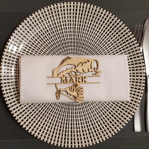 Fish Place Cards, Custom Place Cards, Custom Name Place Card, Gift ...