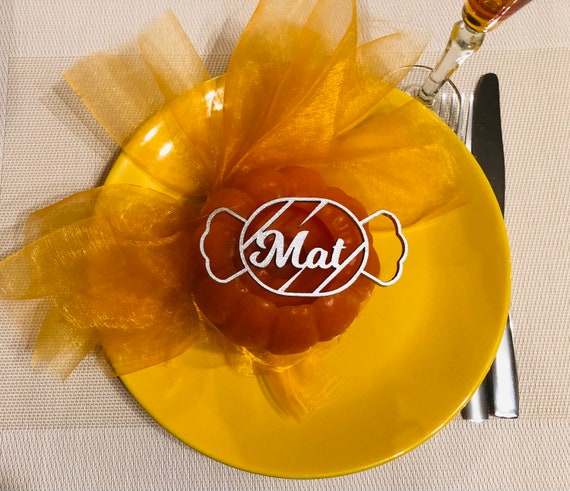 Candy Place Cards Custom Place Cards Engraved Spooky Place | Etsy