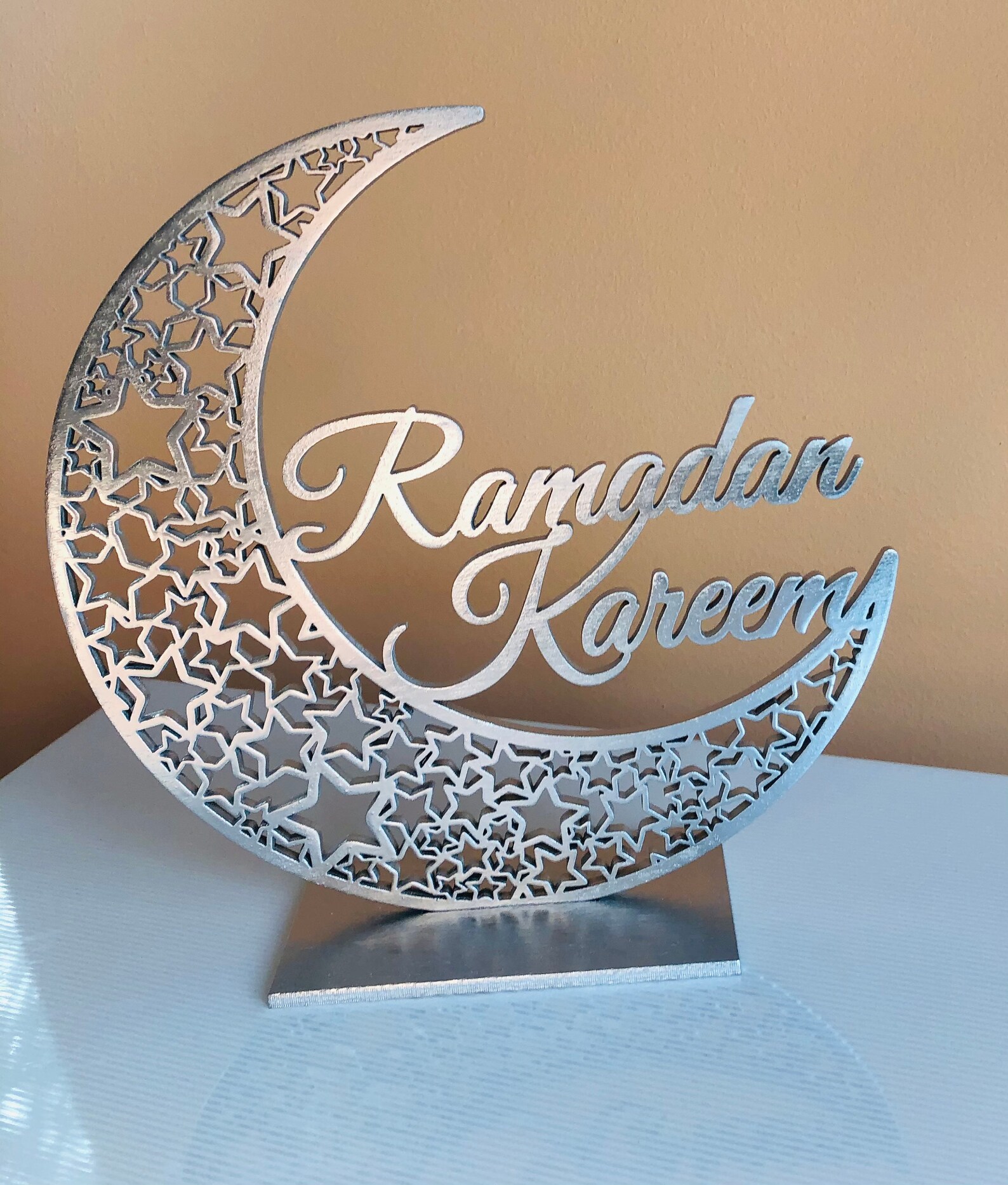 Ramadan Mubarak Kareem Sign, Sign, Ramadan Wall Sign, Eid Mubarak ...