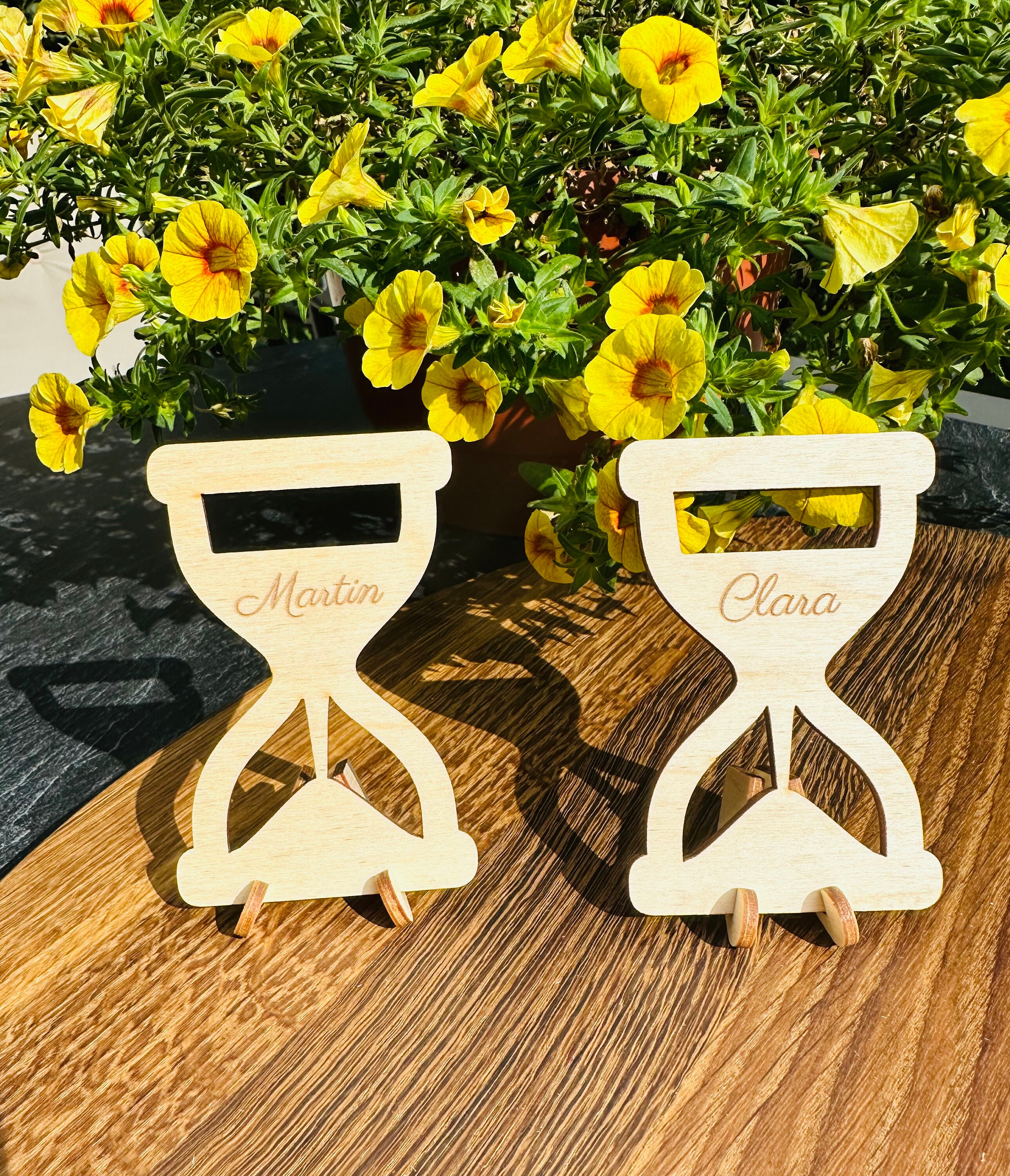 Hourglass Place Cards,engraved Hourglass Place Cards, Time, Sand, Clock ...