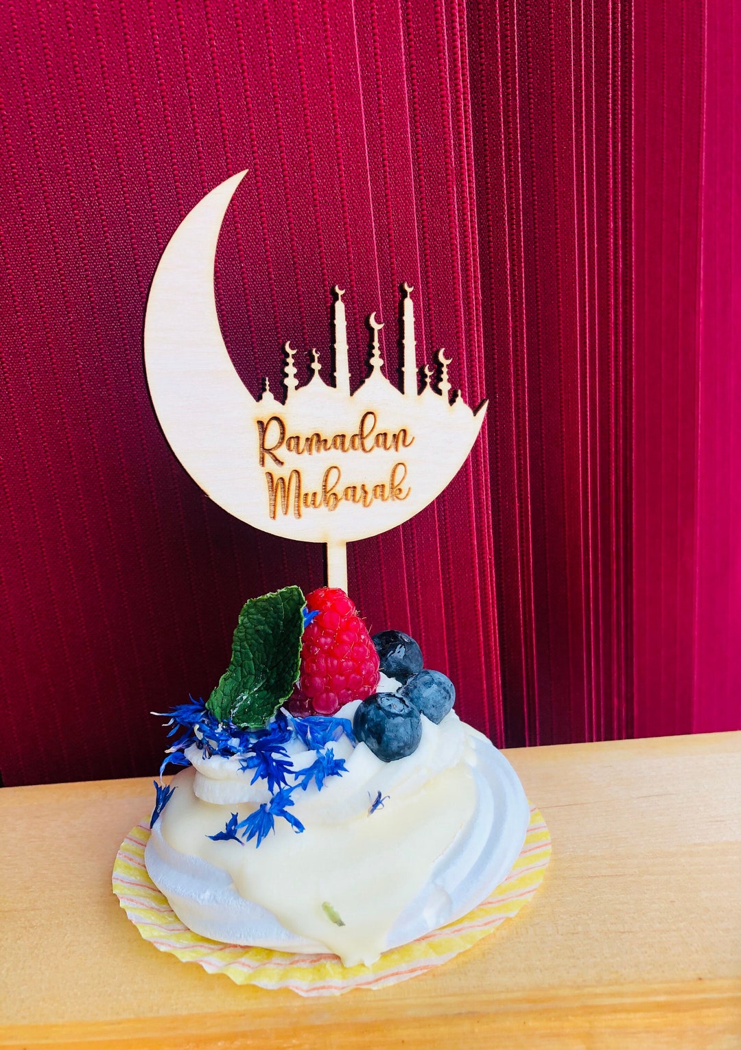 Ramadan Cake Topper, EID MUBARAK Cake Topper Laser Cut Place Setting ...