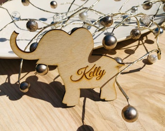 Dog Place Cards, Custom Place Cards, Engraved Animal Place Cards, Gift ...