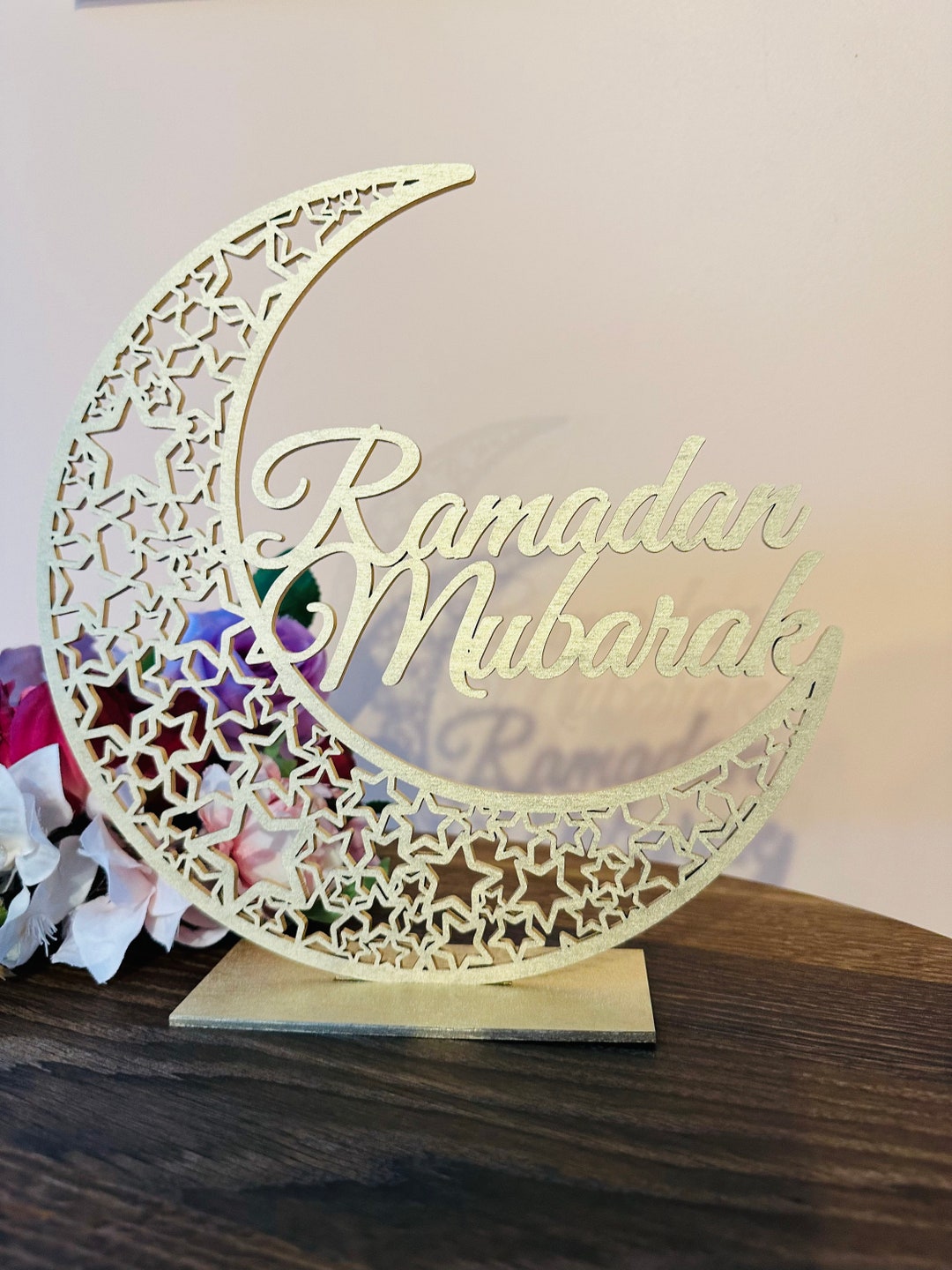 Ramadan Mubarak Sign,sign,ramadan Wall Sign,eid Mubarak,islamic Wood ...