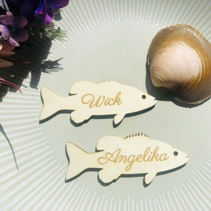 Fish Place Cards, Custom Place Cards, Custom Name Place Card, Gift ...