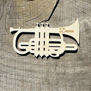 Trumpet Place Cards, Engraved, Party, Celebration, Music, Song, Band ...