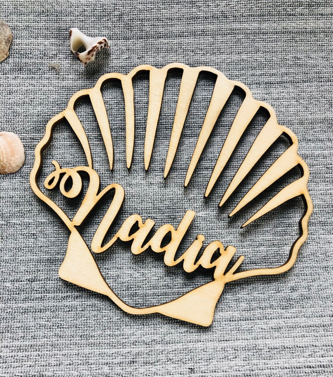 Seashell Place Cards the Beach Custom Place Cardsparty | Etsy