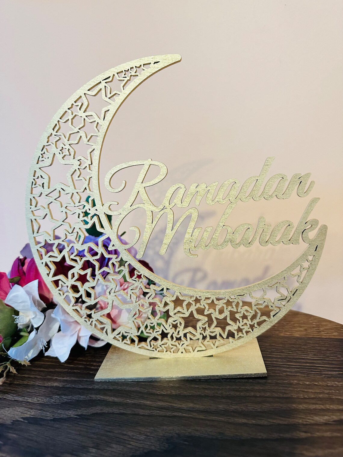 Ramadan Mubarak Sign,sign,ramadan Wall Sign,eid Mubarak,islamic Wood ...