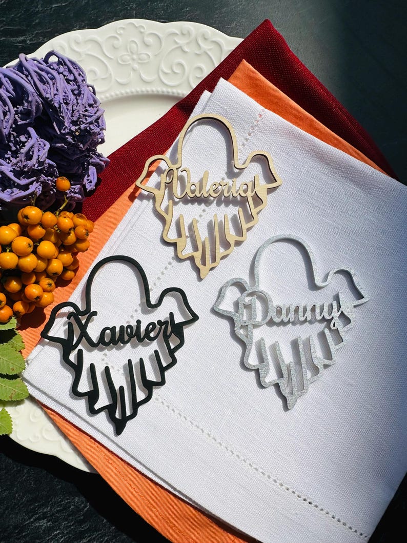 Ghost Place Cards, Custom Place Cards, Engraved Spooky Place Cards ...