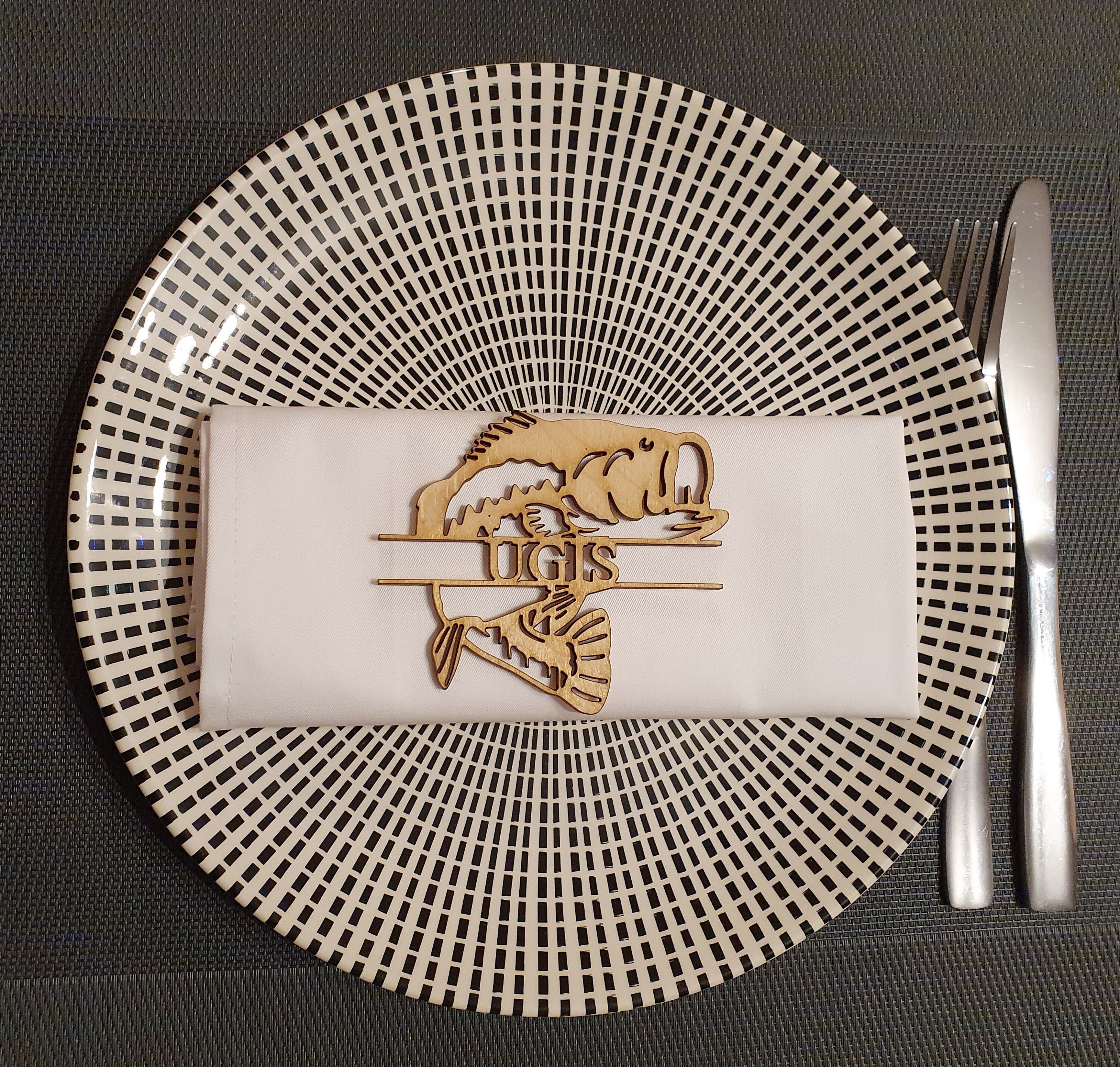 Fish Place Cards, Custom Place Cards, Custom Name Place Card, Gift ...