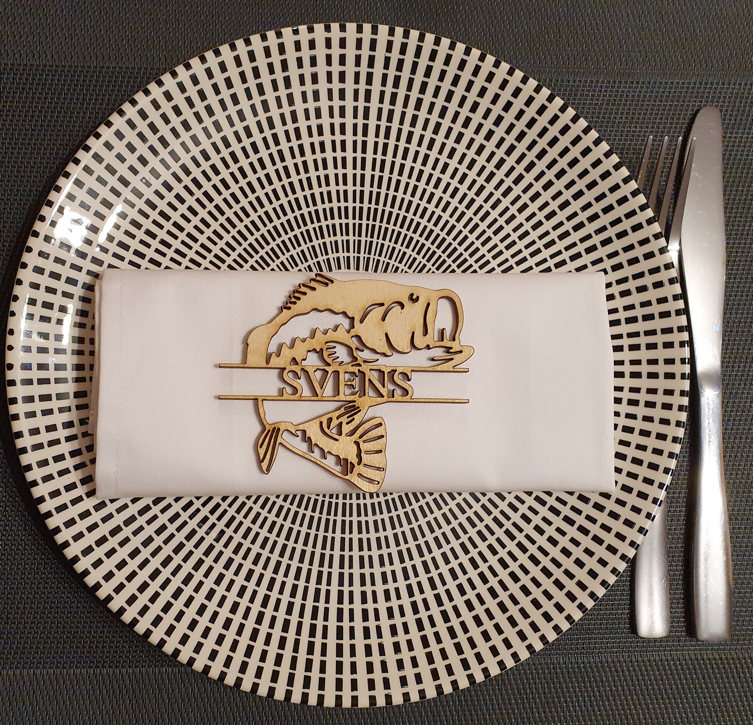 Fish Place Cards, Custom Place Cards, Custom Name Place Card, Gift ...