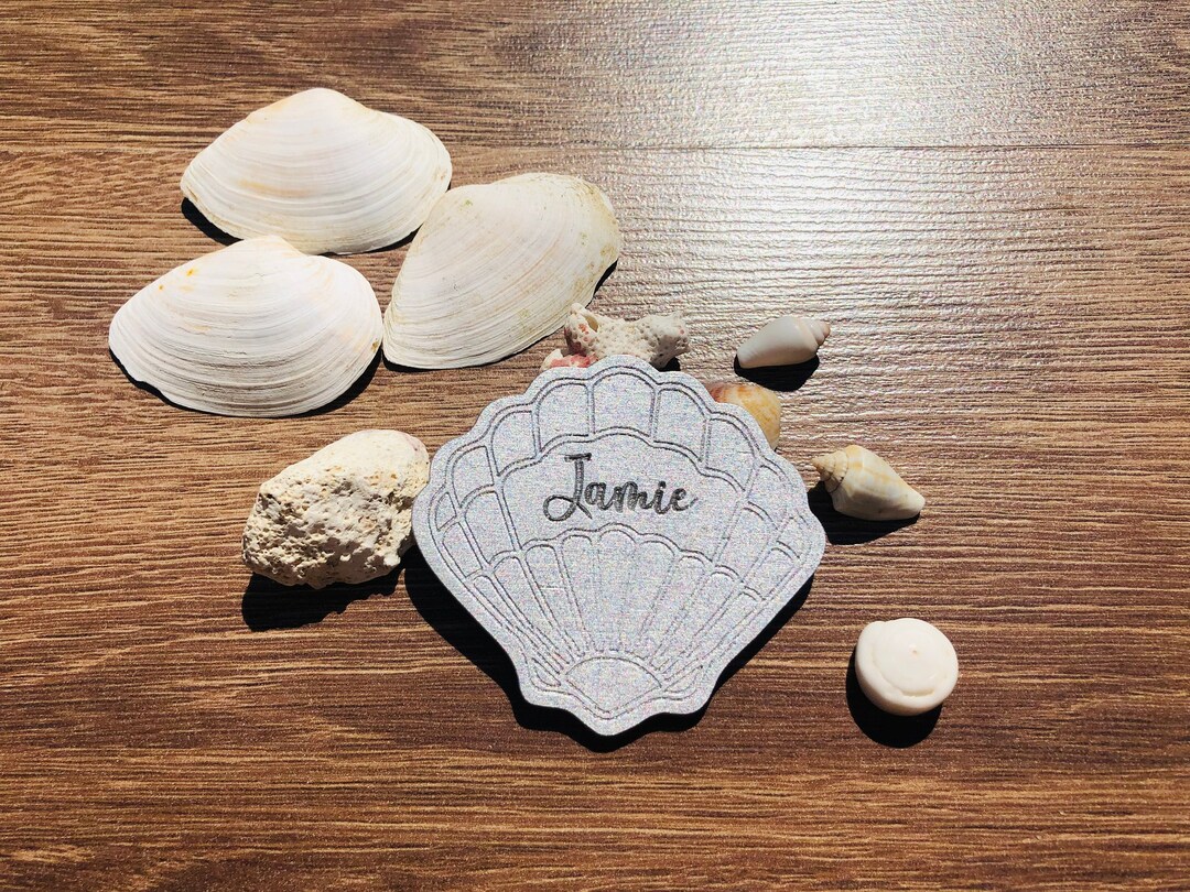 Place Cards With Shell,place Cards,custom Laser-cut Names,ship,sail,sea ...