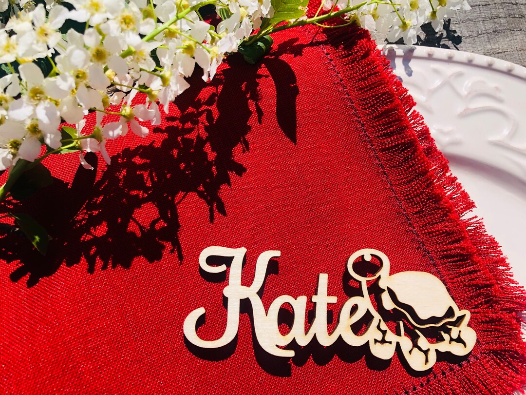 Place Cards With Turtle, Wedding Place Cards, Custom Laser-cut Names ...