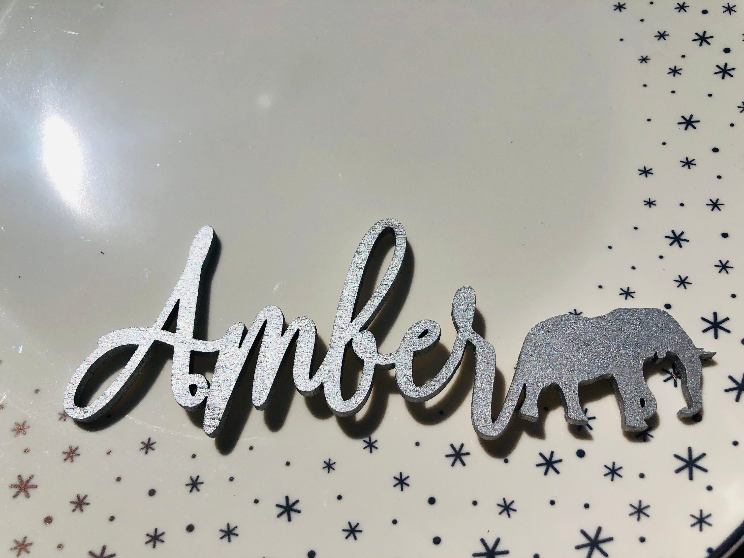 Place Cards With Elephant,name Signs,engrave,wooden,animals,gift,signs ...