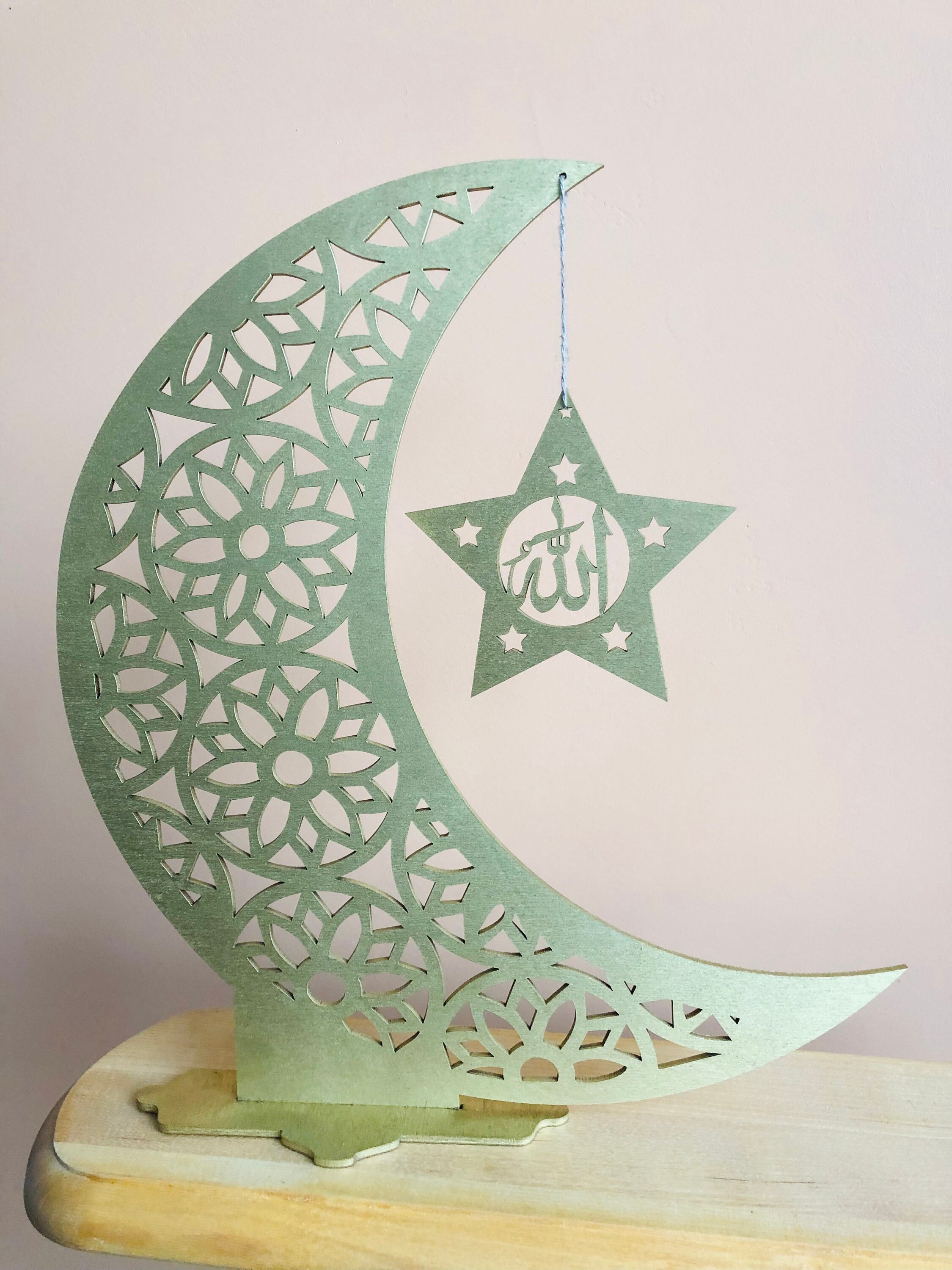 Ramadan Mubarak Sign and Set of 4 Decors Sign Ramadan Wall - Etsy
