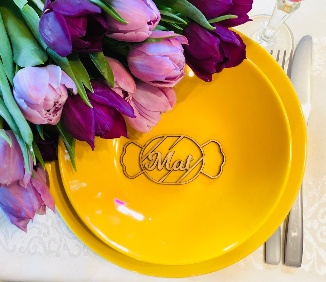 Candy Place Cards, Custom Place Cards, Engraved Spooky Place Cards ...