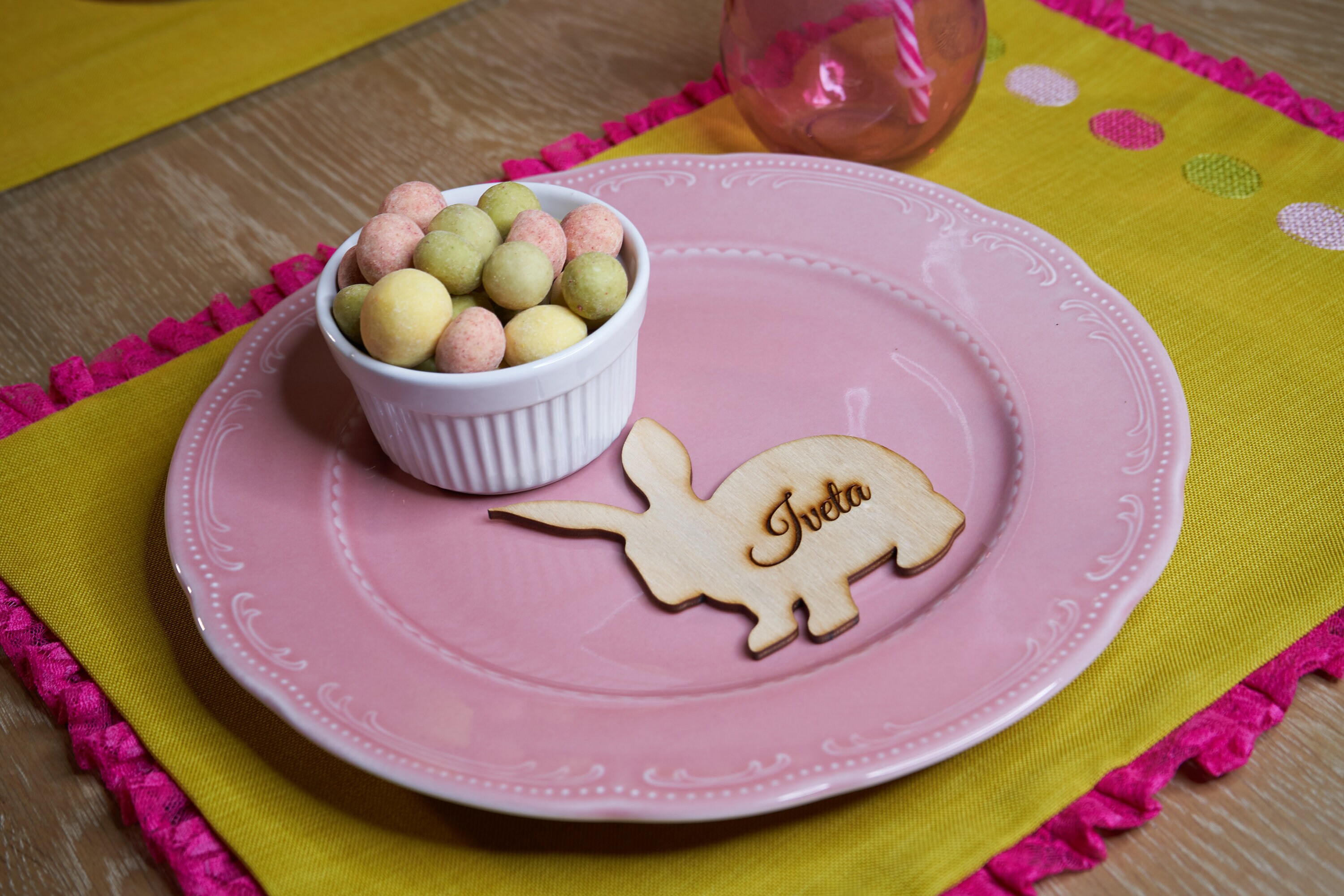 Bunny Place Cards, Custom Place Cards, Engraved Animal Place Cards ...