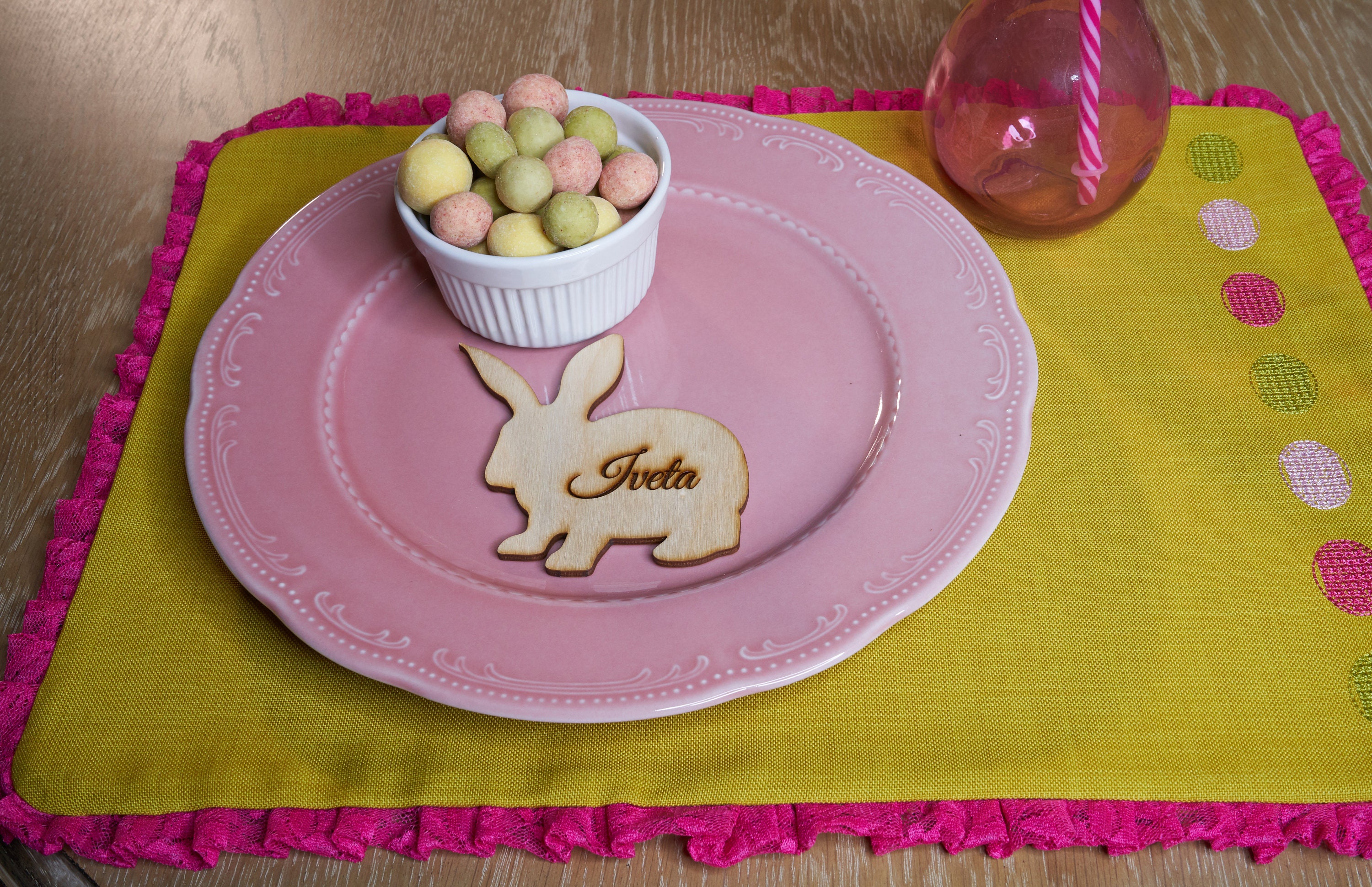 Bunny Place Cards, Custom Place Cards, Engraved Animal Place Cards ...