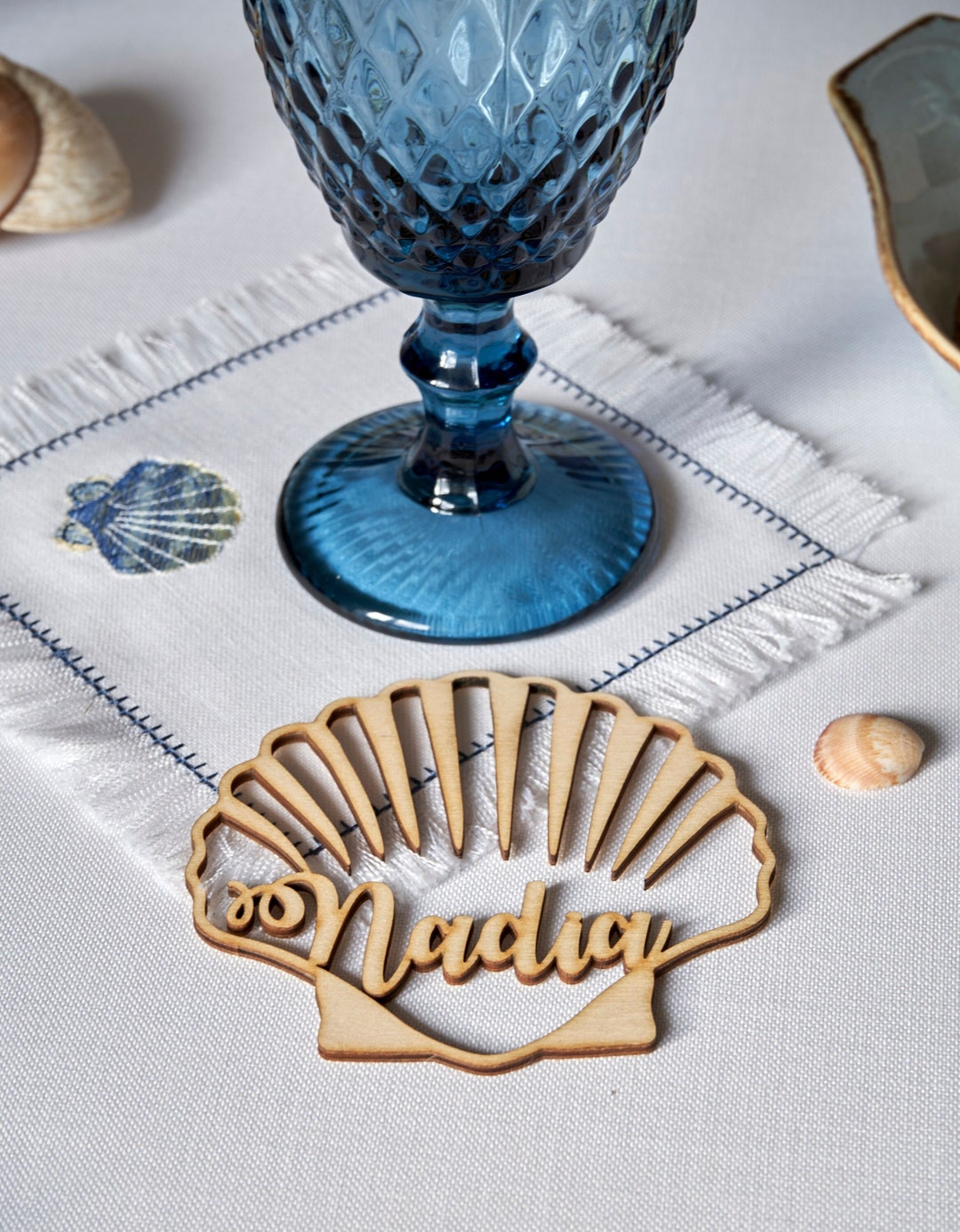 Seashell Place Cards, the Beach, Custom Place Cards,party, Celebration ...