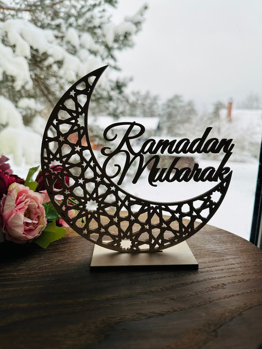 Ramadan Mubarak Sign,sign,ramadan Wall Sign,eid Mubarak,islamic Wood ...