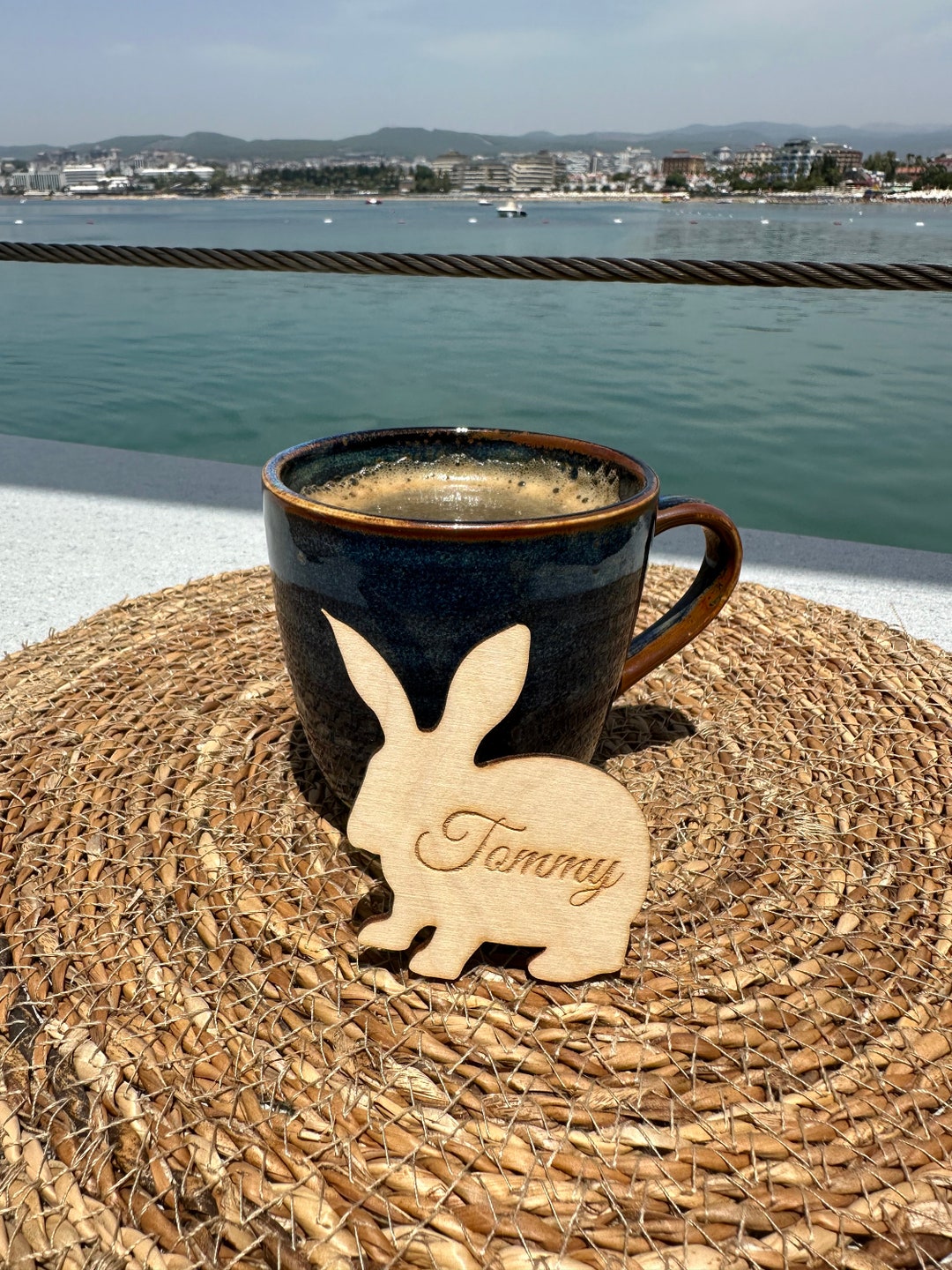 Bunny Place Cards, Custom Place Cards, Engraved Animal Place Cards ...