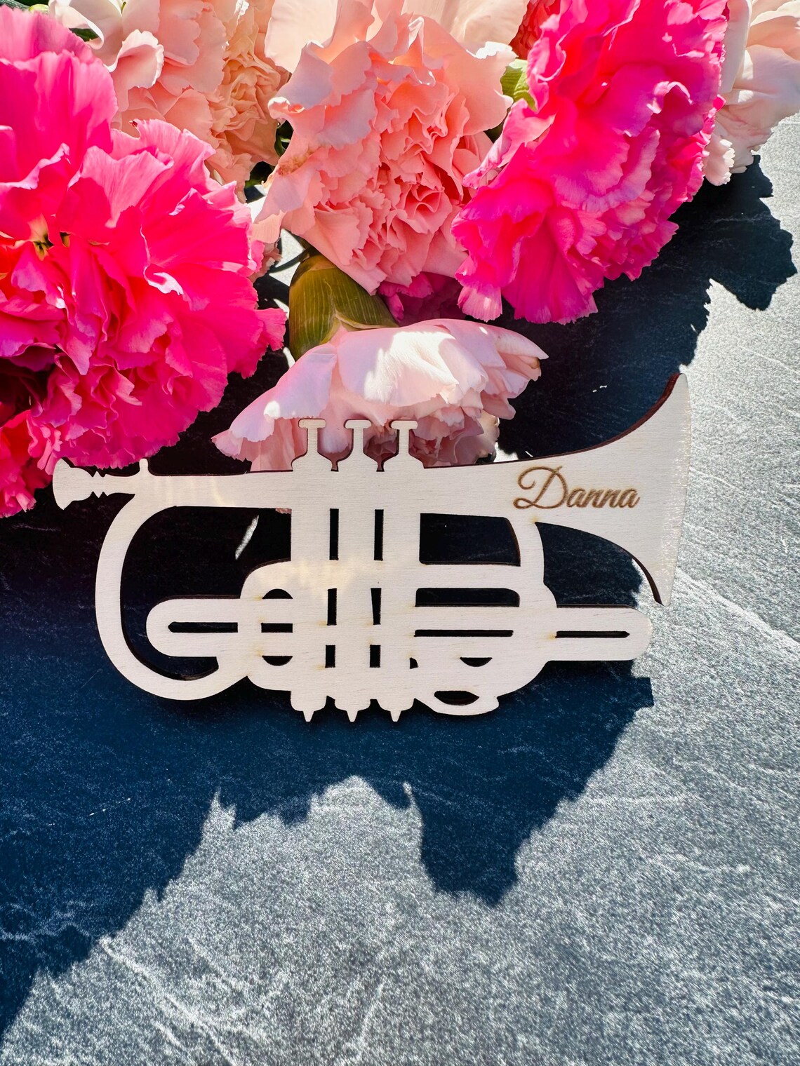 Trumpet Place Cards, Engraved, Party, Celebration, Music, Song, Band ...