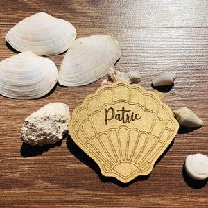 Place Cards With Shell,place Cards,custom Laser-cut Names,ship,sail,sea ...