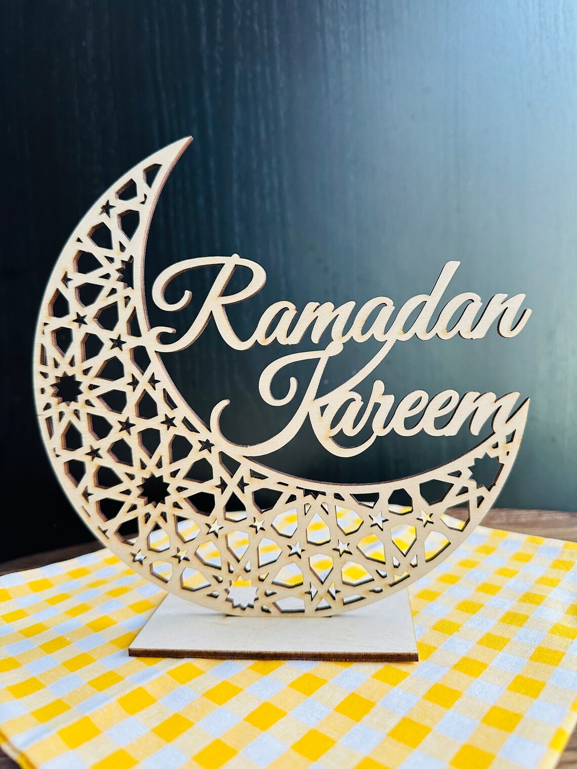 Ramadan Mubarak Kareem Sign, Sign, Ramadan Wall Sign, Eid Mubarak ...