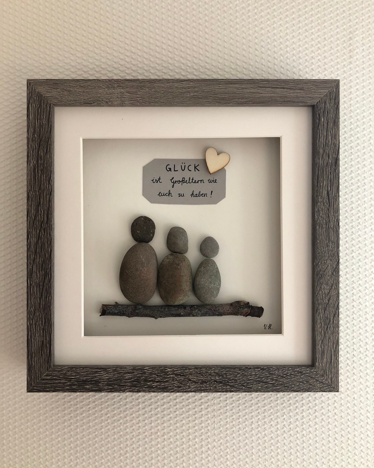 Stone Image grandparents Pebble Art Family - Etsy UK