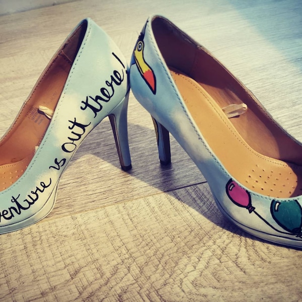 Painted Heels - Etsy