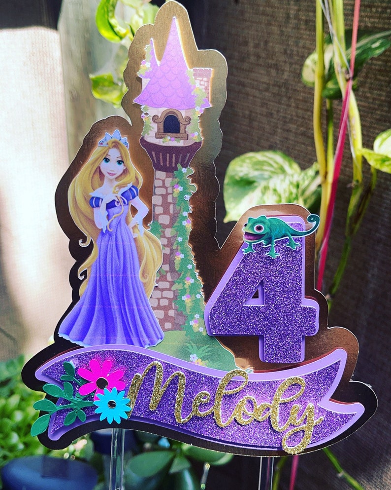 Rapunzel Cake Topper - Etsy
