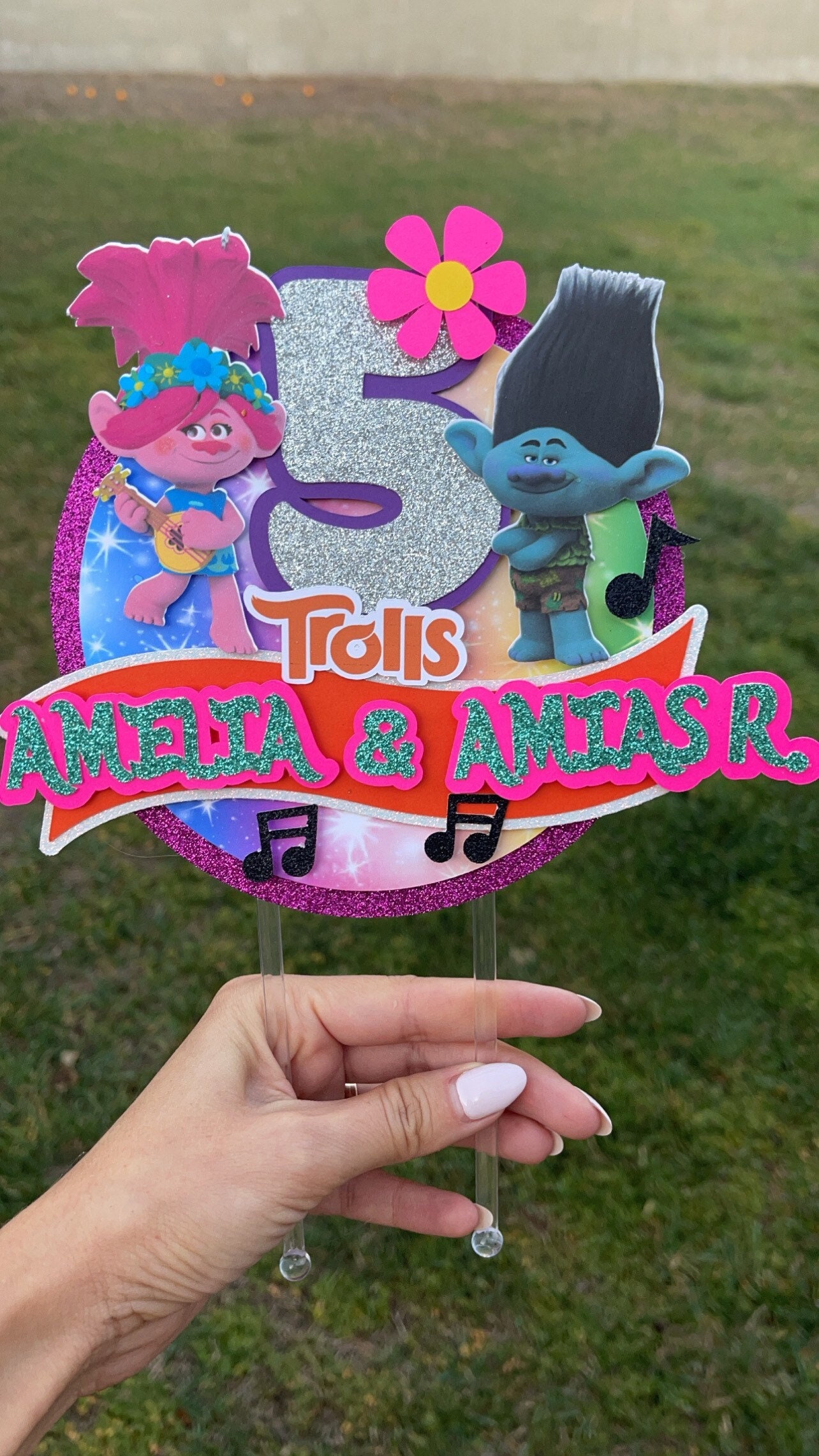 Trolls Cake Topper - Etsy