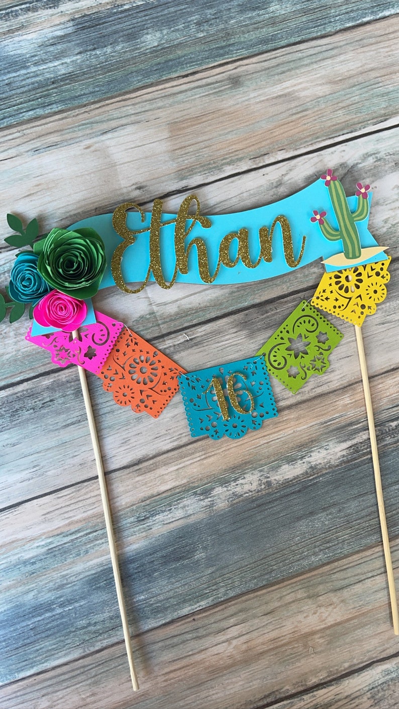 Fiesta Cake Topper | Etsy
