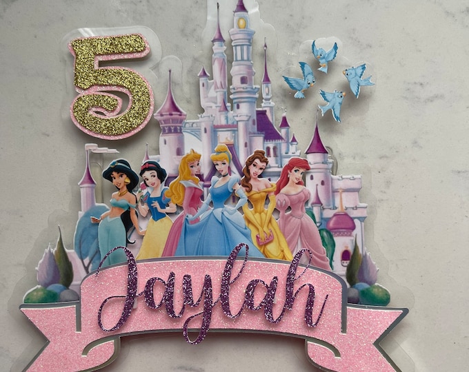 Princess Cake Topper - Etsy