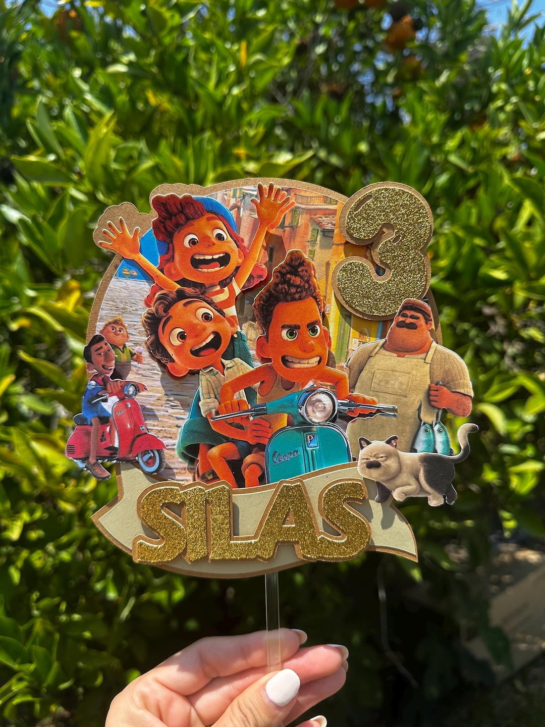 Personalized Luca Cake Topper | Custom Name & Age | Luca Birthday Party ...
