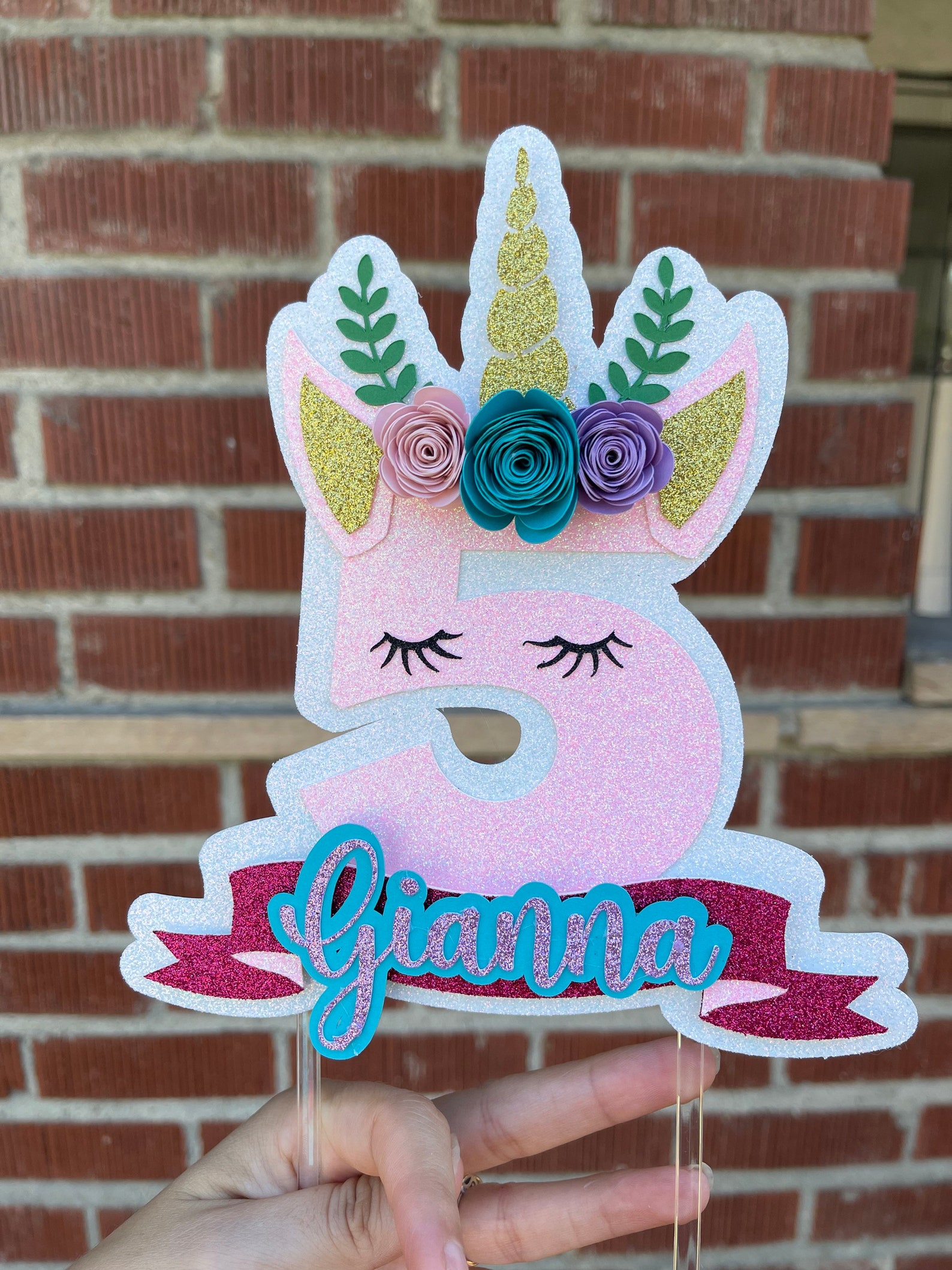 Unicorn Cake Topper - Etsy