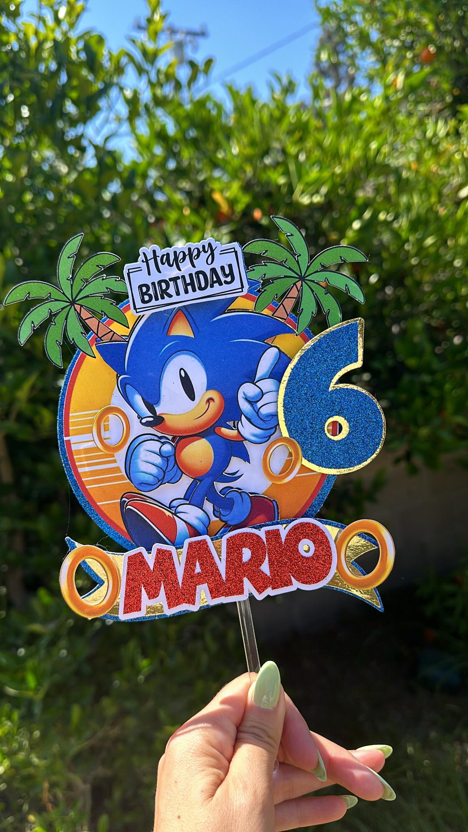 SONIC Cake Topper - Etsy