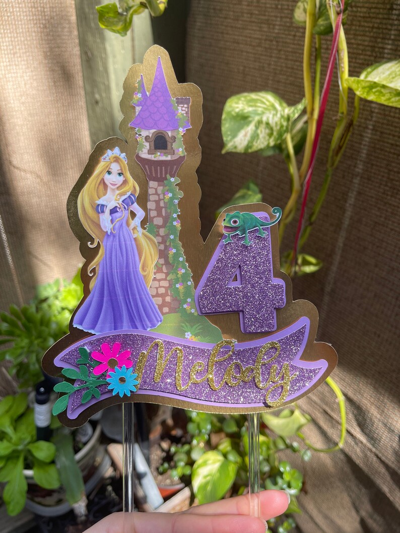 Rapunzel Cake Topper - Etsy