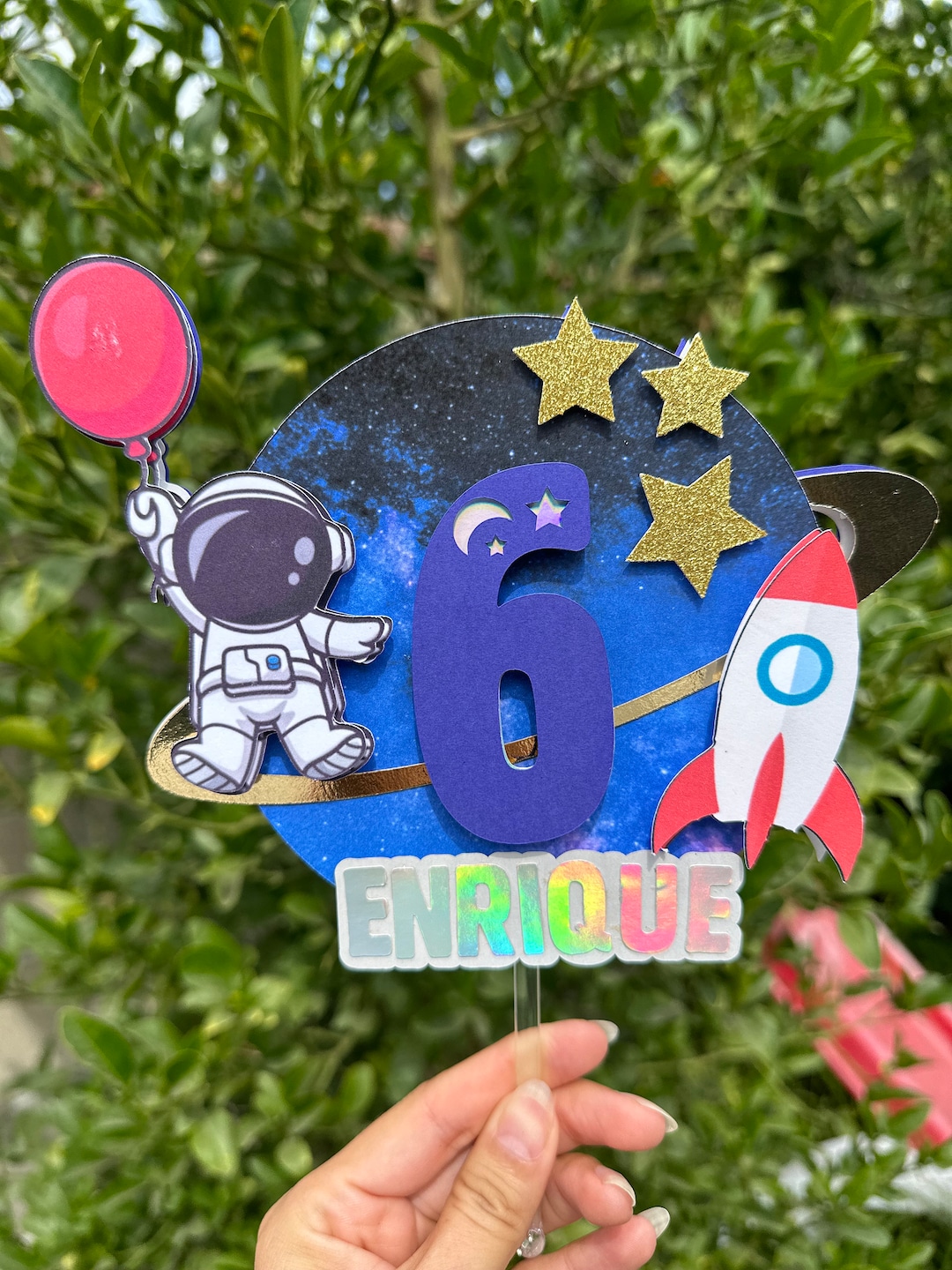 Astronaut Space Cake Topper - Etsy