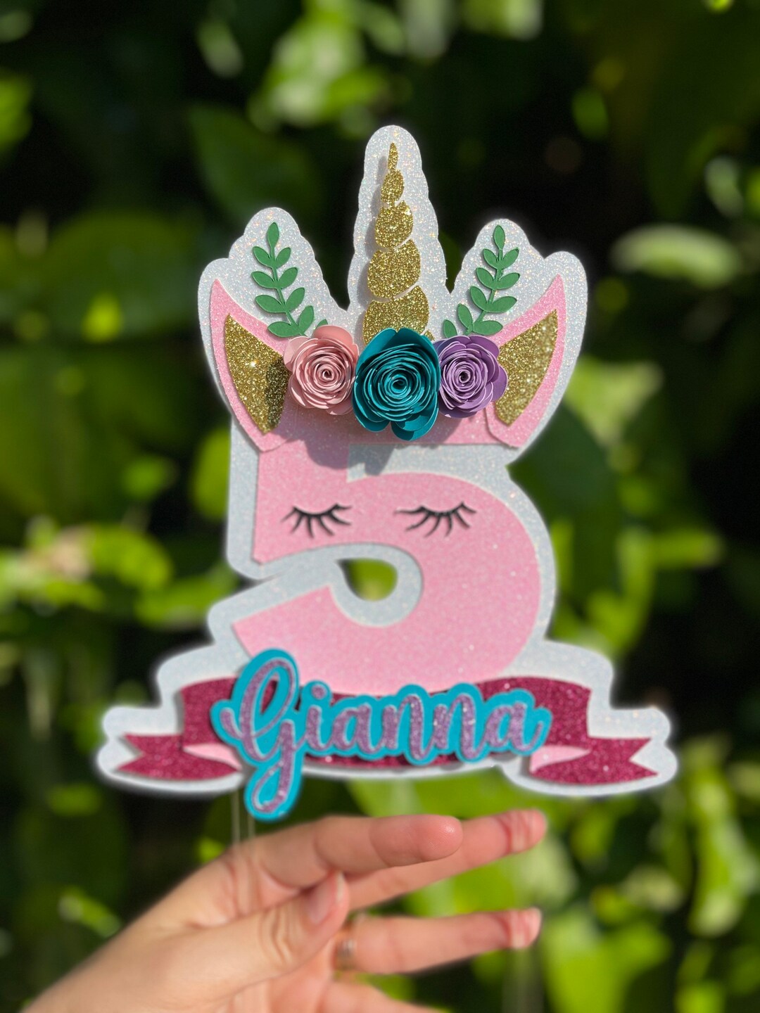 Unicorn Cake Topper - Etsy