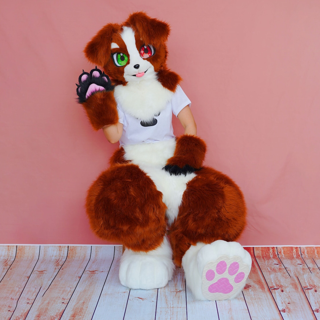 Fursuit parcial, Caramel kemono cachorro fursuit pantalones piernas ...