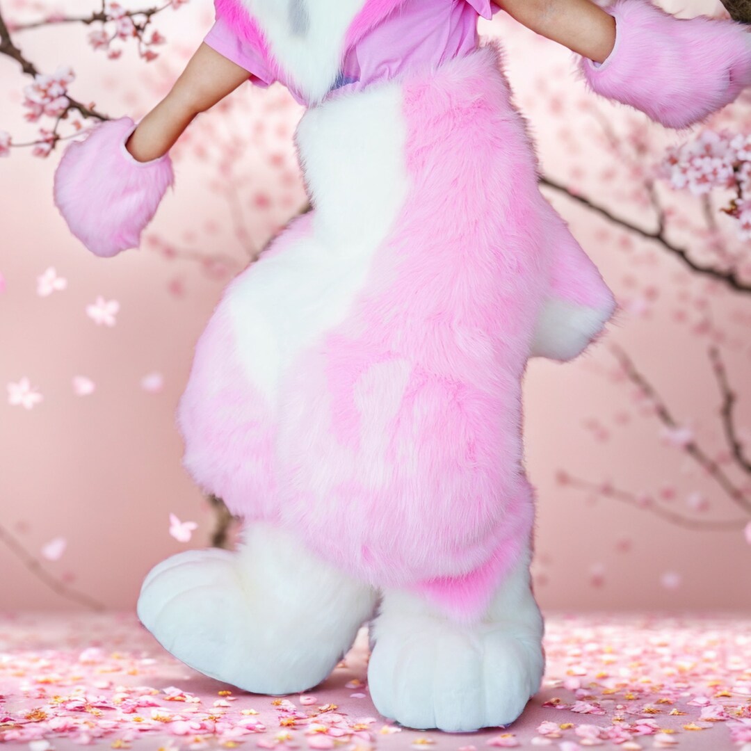 Plush Cat Fursuit Pants, Partial Fursuit Fluffy Trousers Furry Legs ...