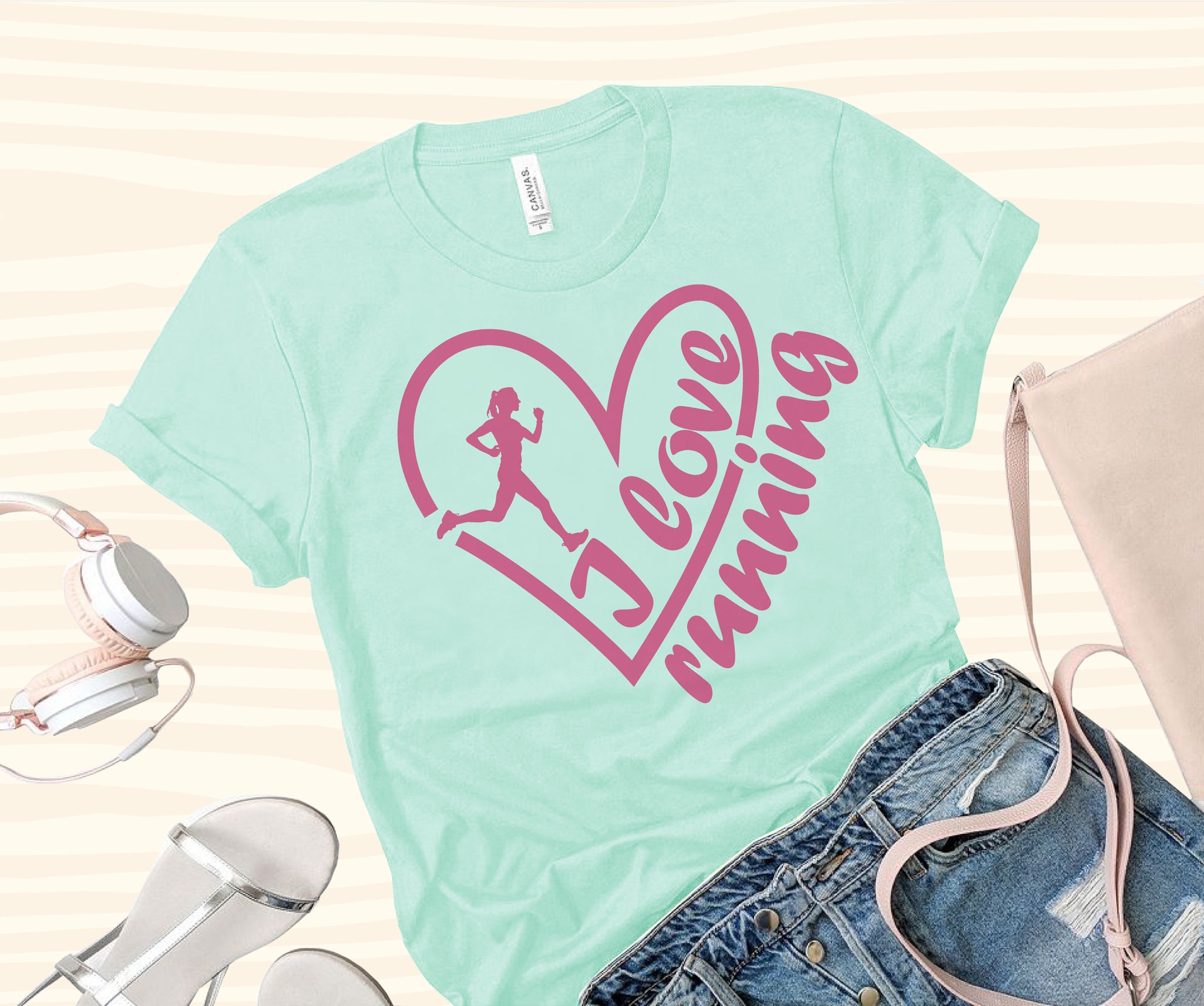 Girls and Running SVG Bundle Vector Set of Cricut and Silhouette Cut ...