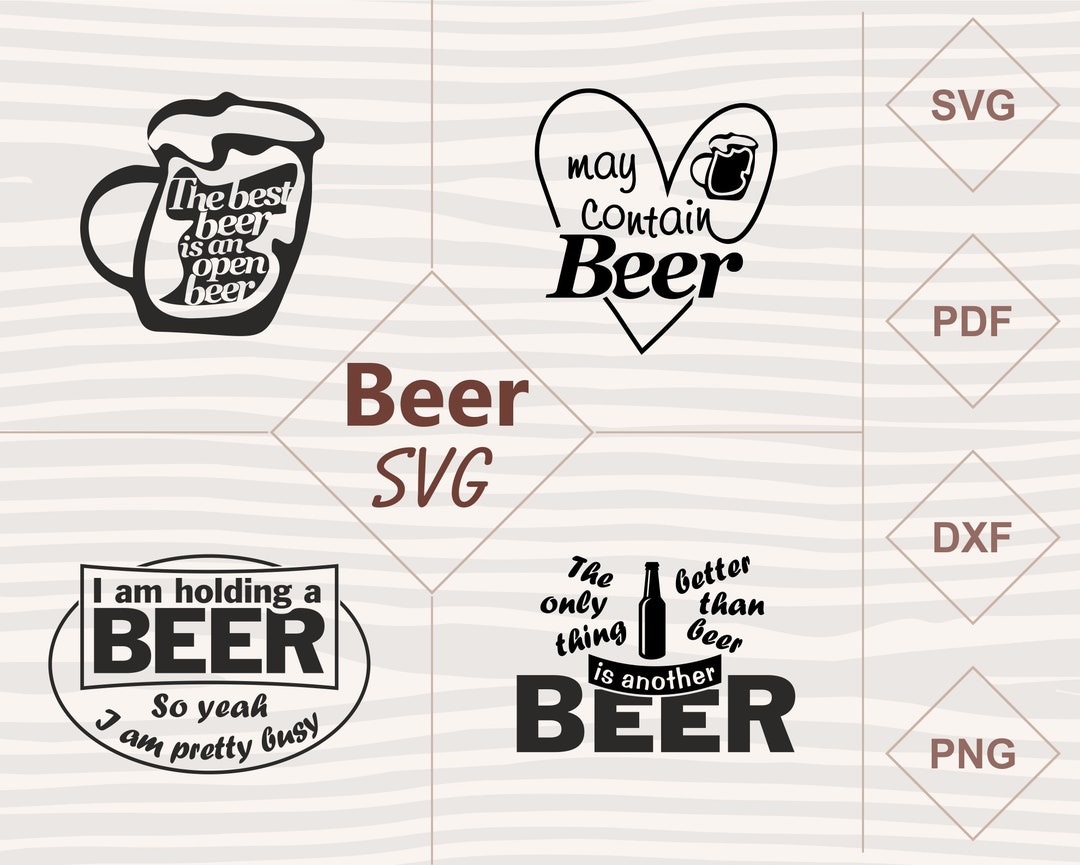 Beer SVG Sticker Bundle - Digital Download for Cricut and Silhouette ...