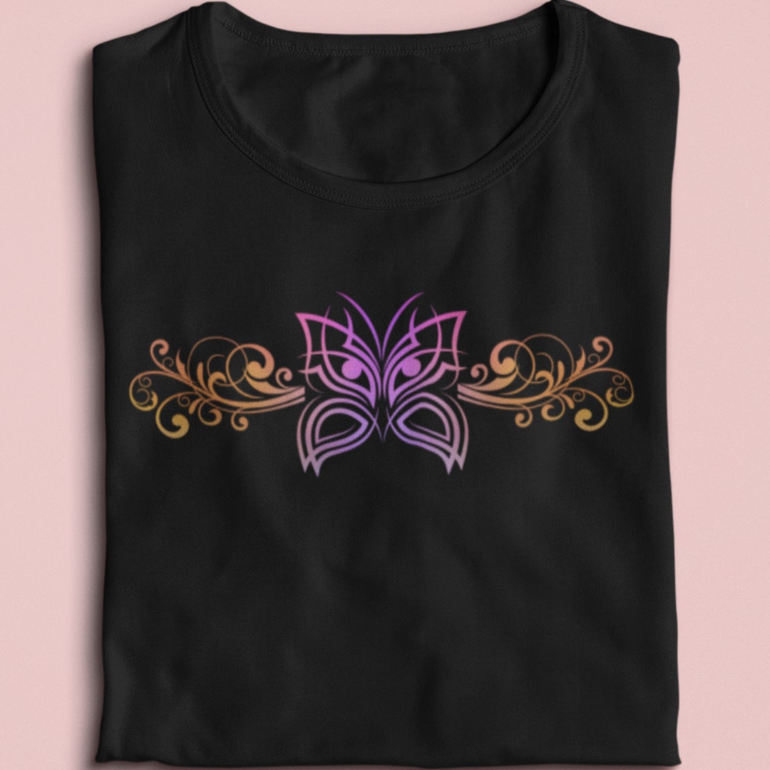 Butterfly Top Butterfly Shirt Butterfly Tshirt Butterfly Clothing Y2k ...