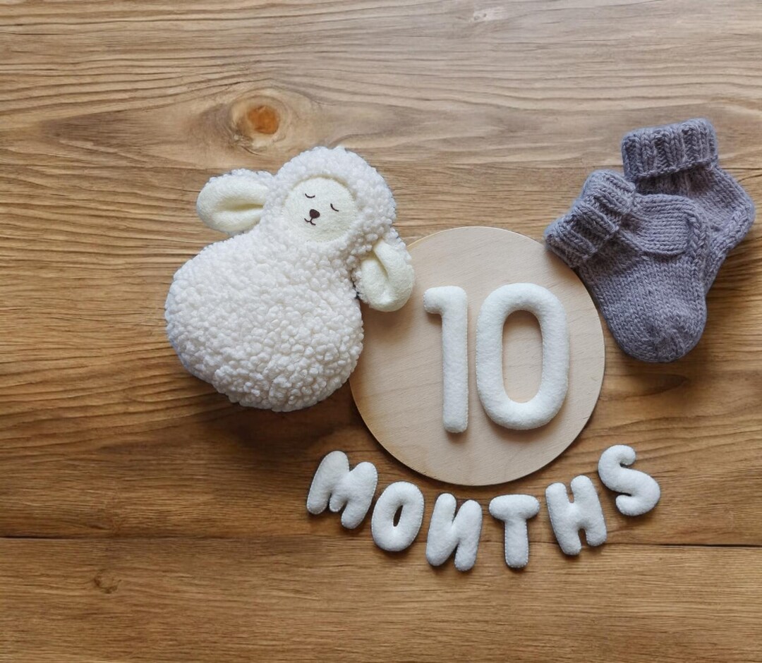 Baby Milestone Numbers Set, Baby Monthly and Weekly Milestone Numbers ...