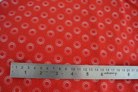 Red Shweshwe Fabric African Print Fabric Quilting Fabric | Etsy