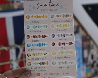 Spotify Fine Line - Etsy
