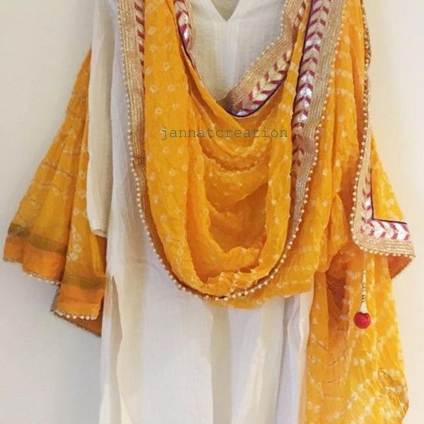 Yellow Dupatta - Etsy
